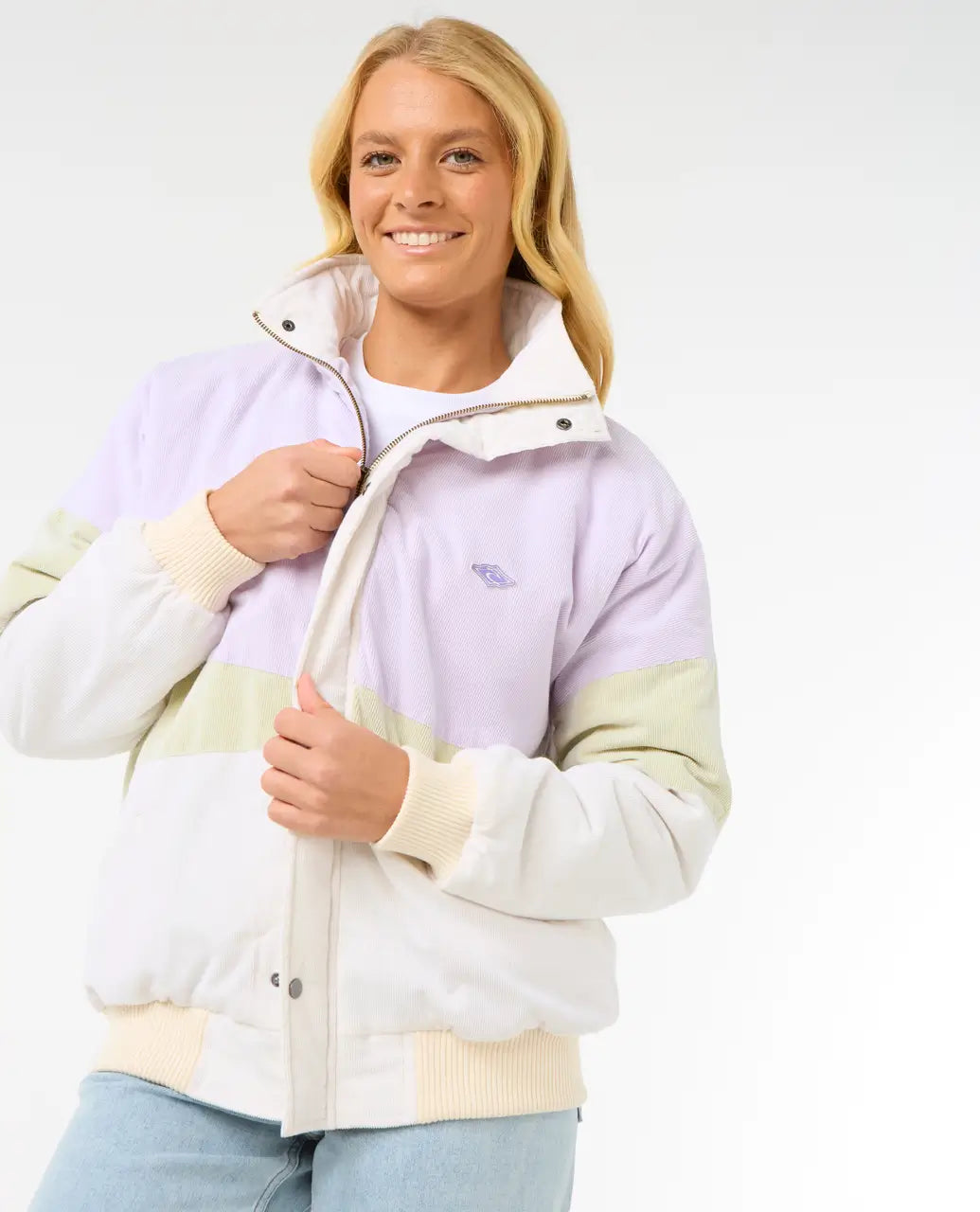 The Rip Curl Cala Vadella Jacket in White | Anns Cottage – Ann's Cottage