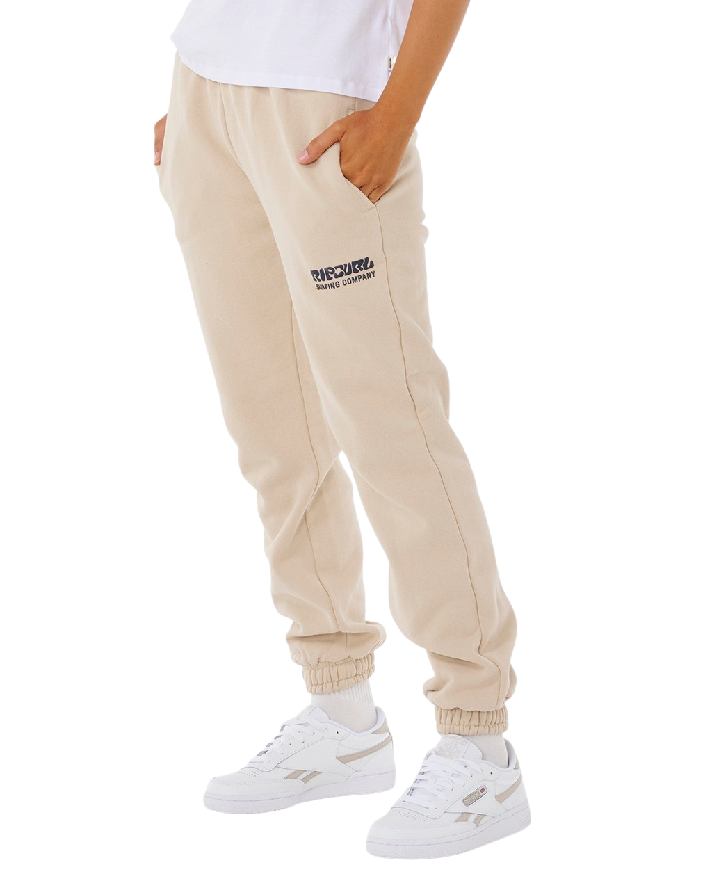 The Rip Curl Surf Puff Track Joggers in Cream | Anns Cottage – Ann's ...