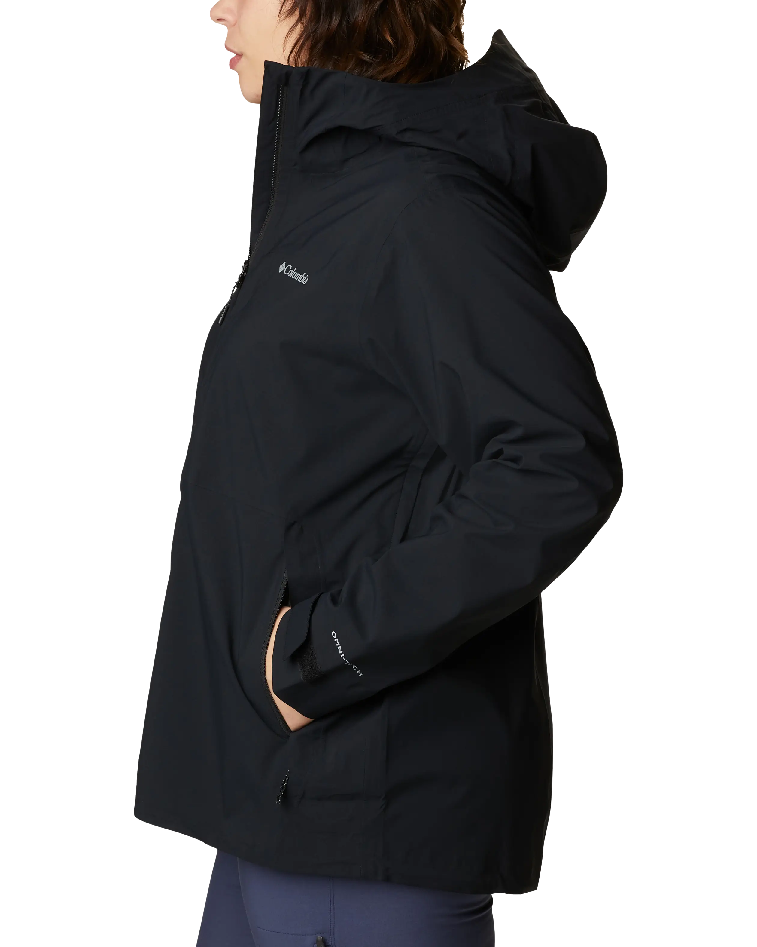 The Columbia Womens Omni-Tech Ampli-Dry Shell Jacket in Black | Anns ...
