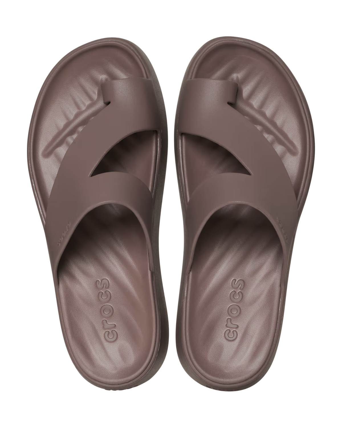 The Crocs Getaway Platform Toe Loop Sandals in Brown | Anns Cottage ...
