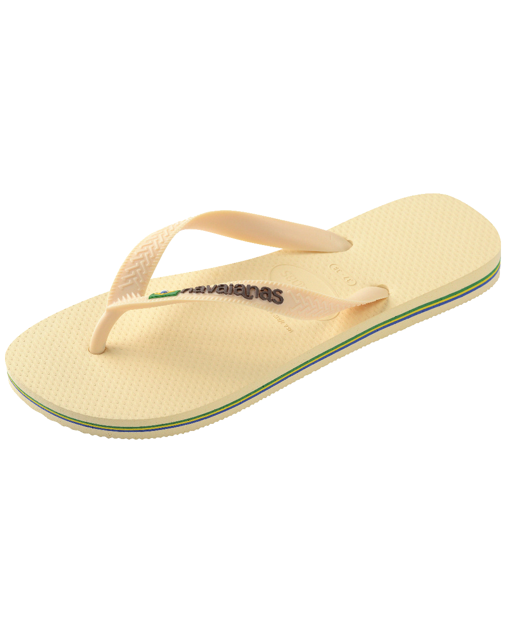 The Havaianas Brazil Logo Flip Flops in Cream | Anns Cottage – Ann's ...