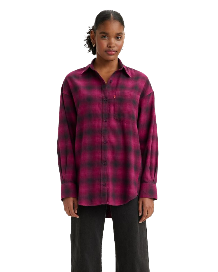 The Levi's® Womens Nola Oversized Shirt in Purple | Anns Cottage – Ann ...
