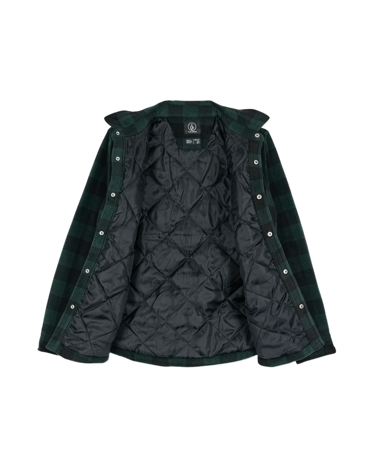 The Volcom Boys Bowered Fleece Overshirt in Green | Anns Cottage – Ann ...