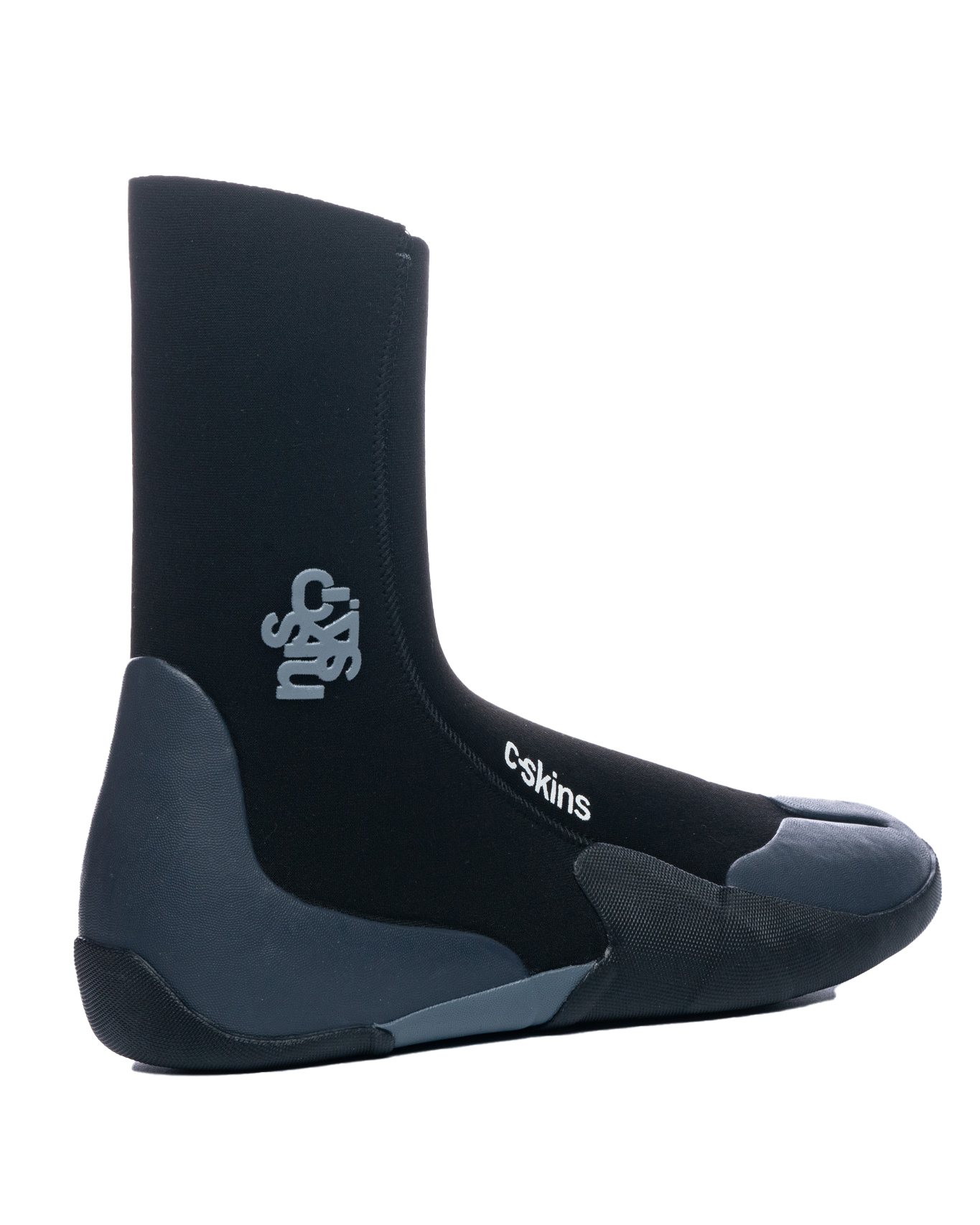 The C-Skins Legend 5mm Round Toe Wetsuit Boots in Black & Charcoal ...