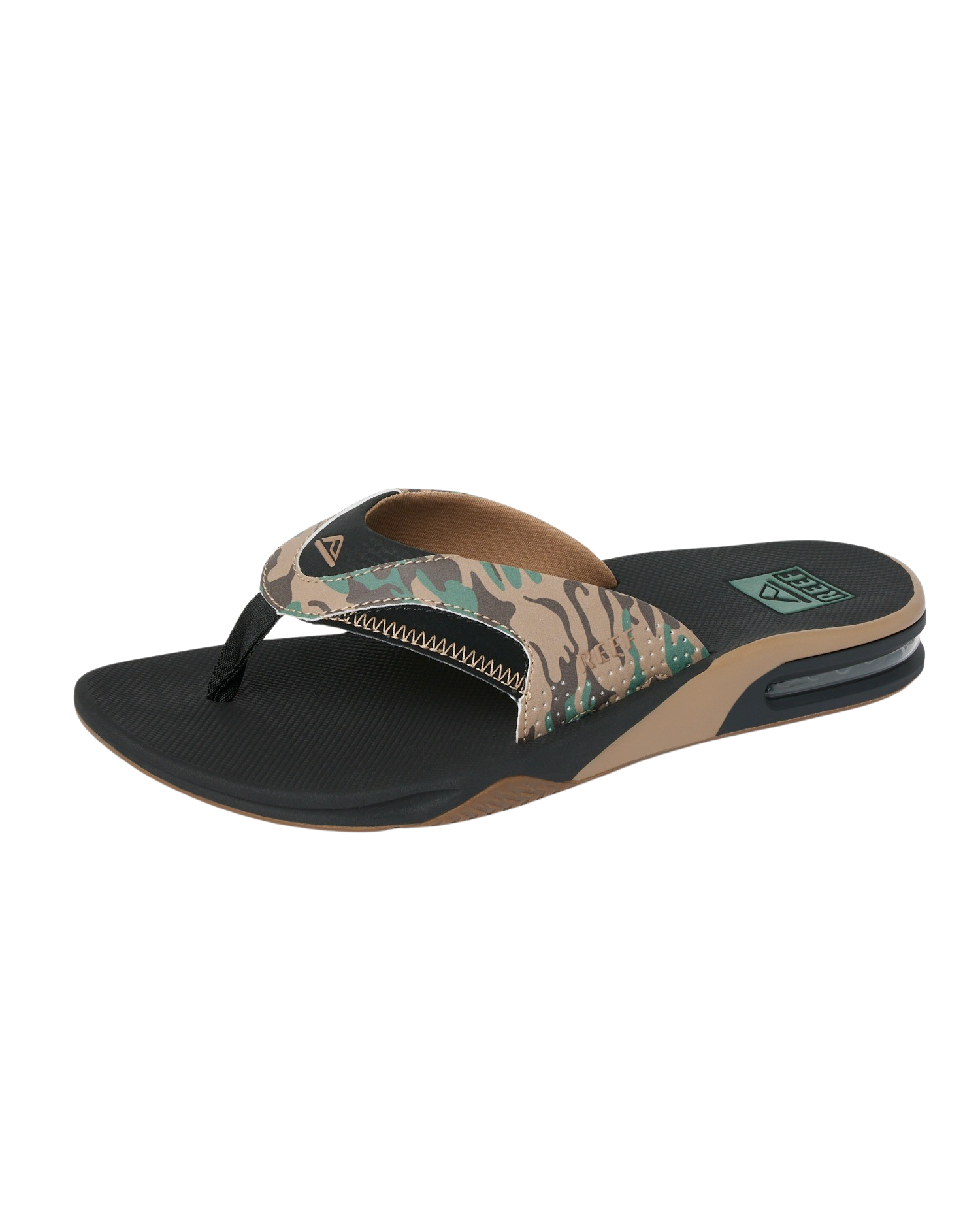 The Reef Fanning Flip Flops in Black & Camo | Anns Cottage – Ann's Cottage