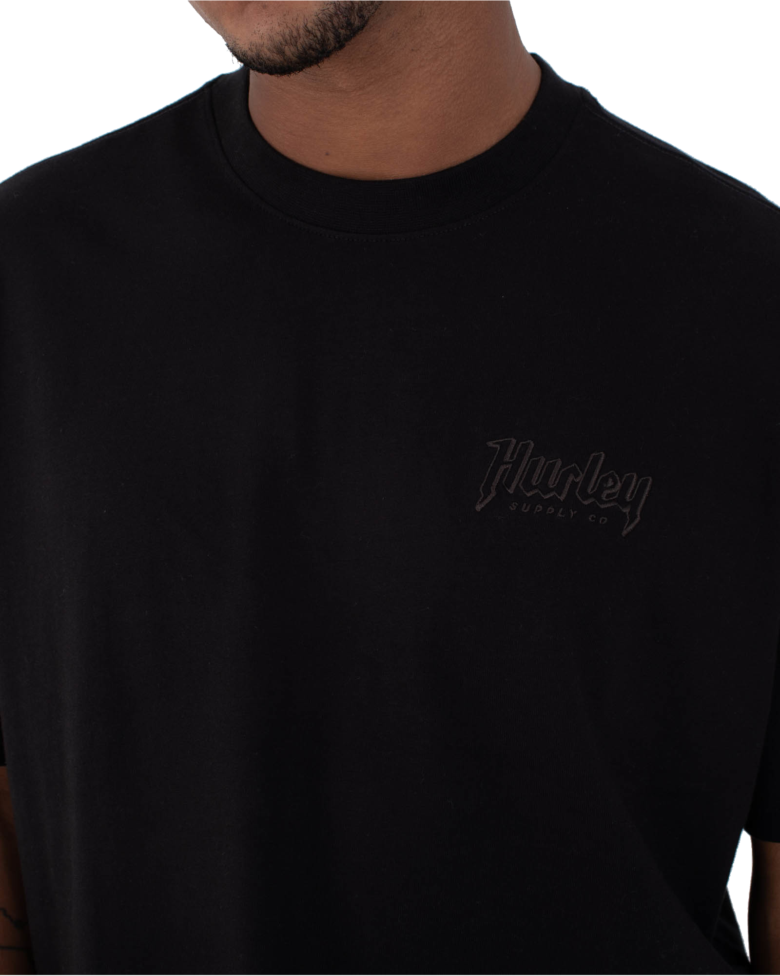 The Hurley Built Outline T-Shirt in Black | Anns Cottage – Ann's Cottage
