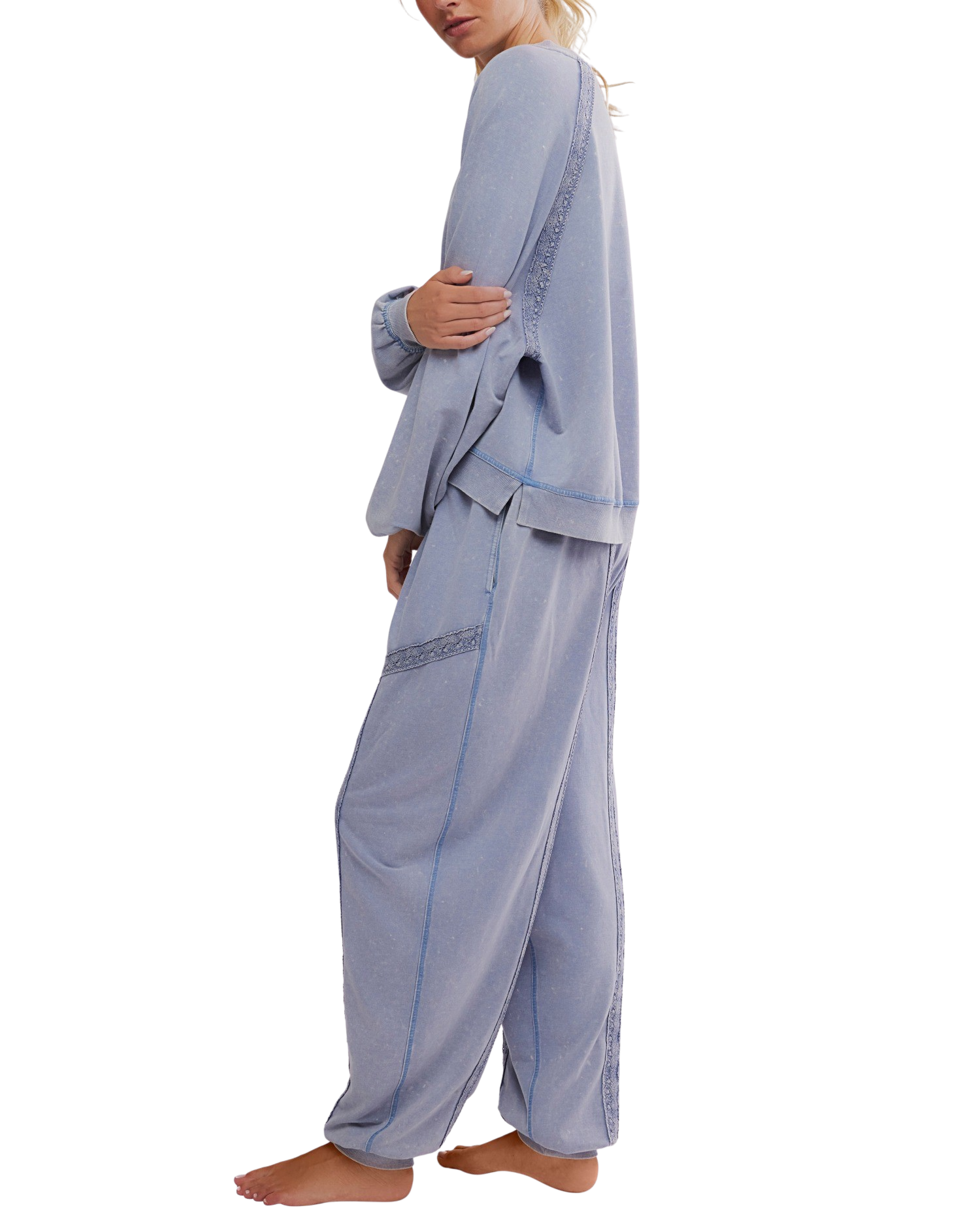 The Free People Couch Club Pyjamas in Blue | Anns Cottage – Ann's Cottage