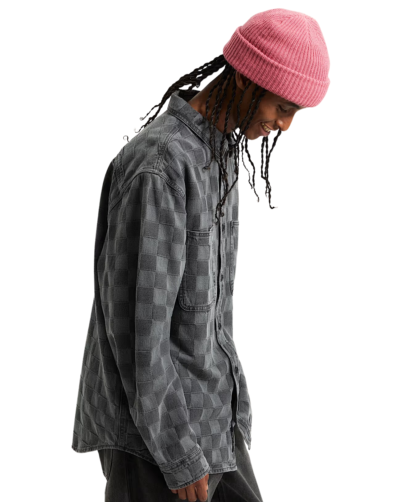 The Vans Hastings Checkerboard Denim Shirt in Black | Anns Cottage ...