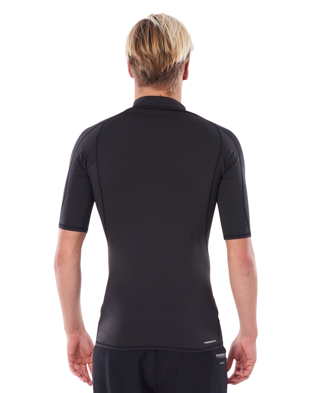 The Rip Curl Thermopro Short Sleeved Rash Vest in Black | Anns Cottage ...