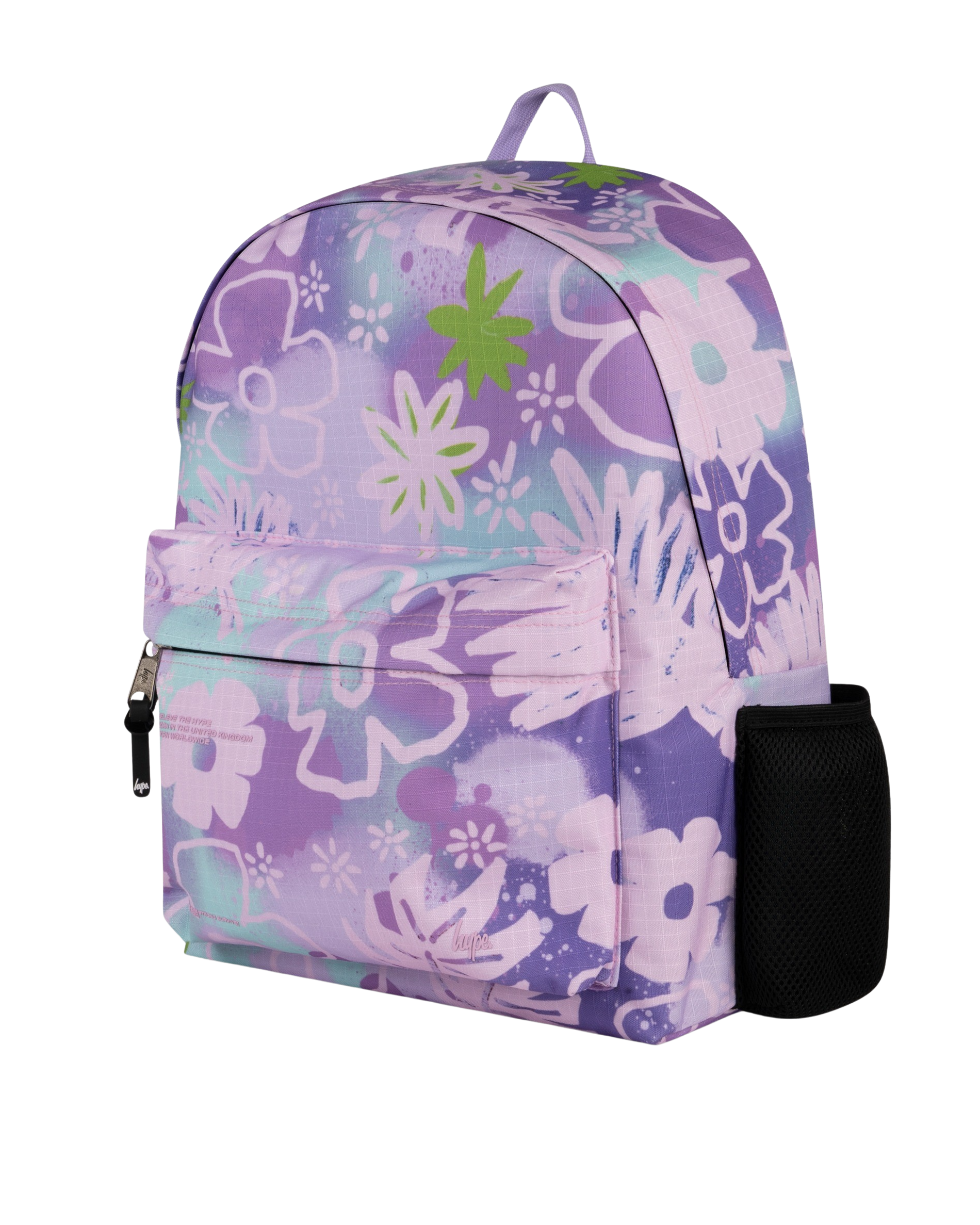 The Hype Floral Doodle Iconic Backpack in Purple | Anns Cottage – Ann's ...