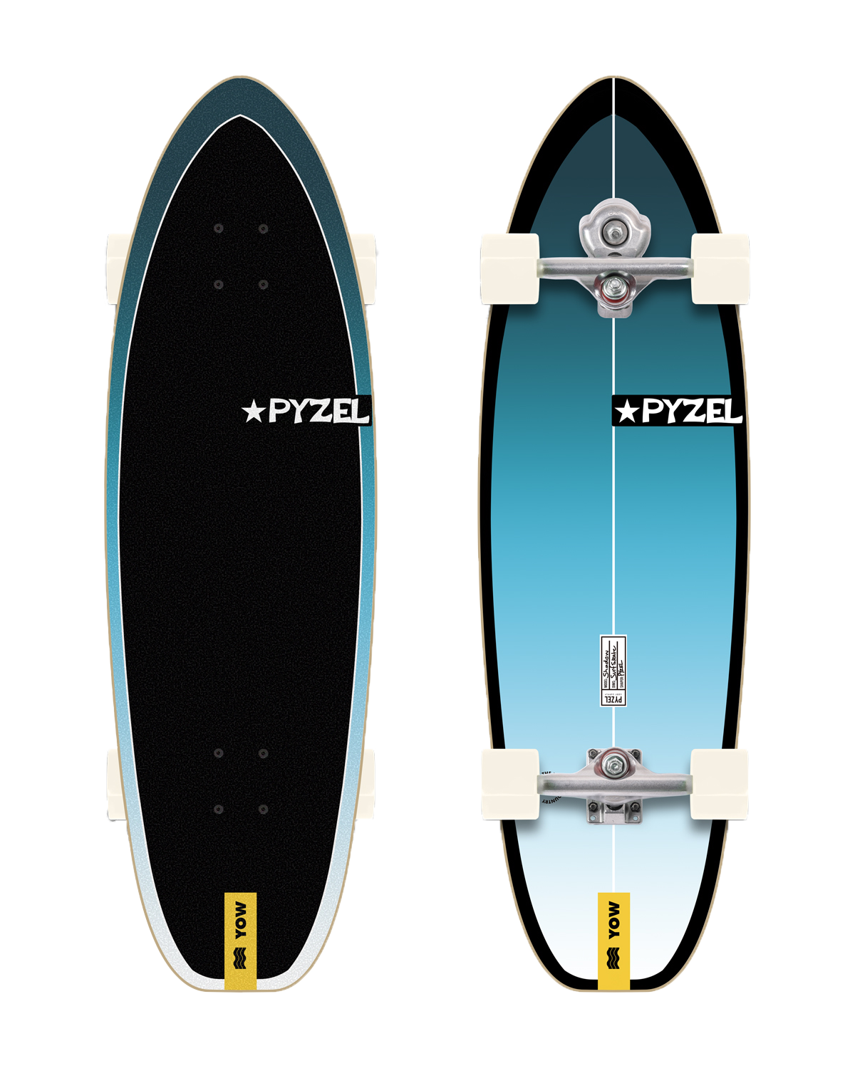 The Yow X Pyzel Shadow 33.5" Skateboard in Blue | Anns Cottage – Ann's ...